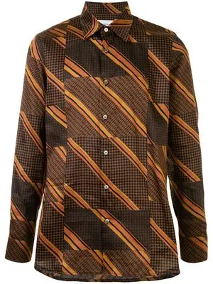 PORTS V Mixed-print Shirt