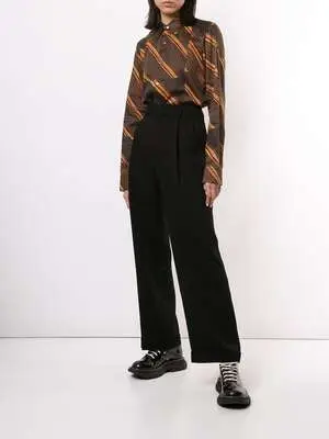 PORTS V Mixed-print Shirt