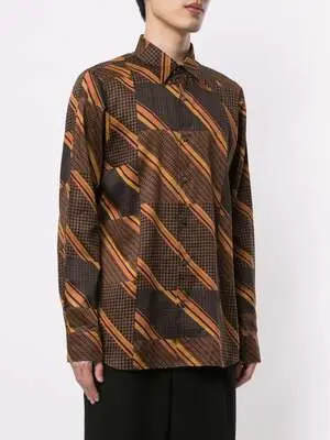 PORTS V Mixed-print Shirt