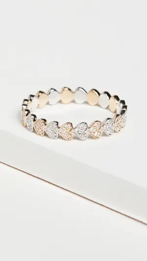 SYDNEY EVAN Tiny Heart Diamond Eternity Ring