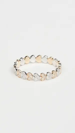 SYDNEY EVAN Tiny Heart Diamond Eternity Ring
