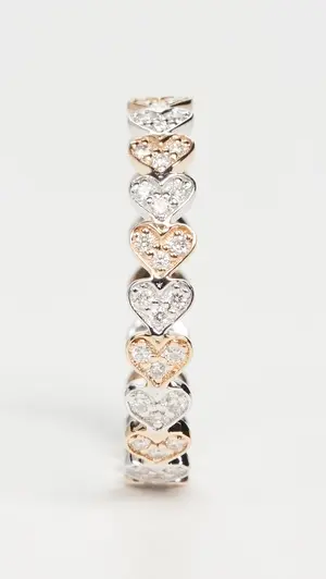 SYDNEY EVAN Tiny Heart Diamond Eternity Ring