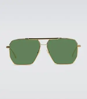 Bottega Veneta Metal-frame Sunglasses - Gold