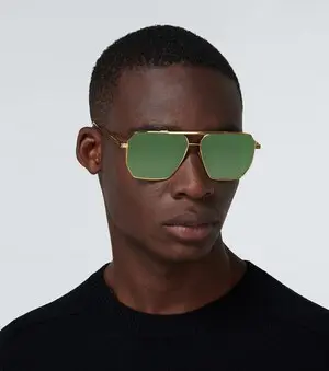 Bottega Veneta Metal-frame Sunglasses