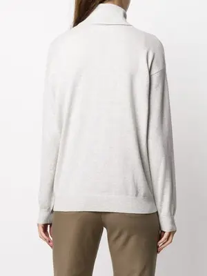 Brunello Cucinelli Cashmere Mock-neck Jumper - Grey