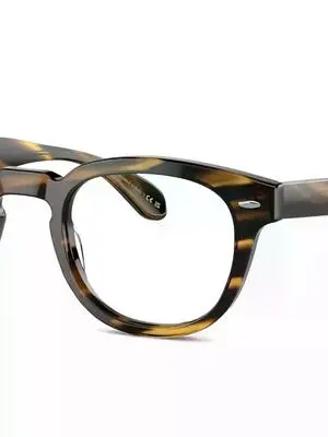 Oliver Spencer Square Frame Glasses - Brown