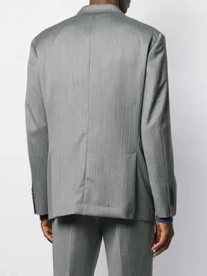 Brunello Cucinelli Herringbone Blazer - Grey