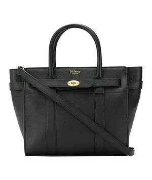 Mulberry Mini Zipped Bayswater Tote - Black