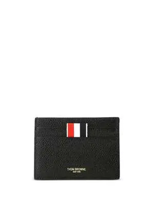 Thom Browne Pebbled Leather Cardholder - Black