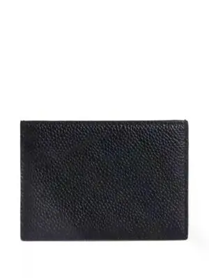 Thom Browne Pebbled Leather Card Holder - Black