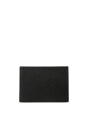 Thom Browne Pebbled Leather Cardholder - Black