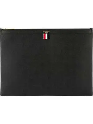 Thom Browne Large Zipper Laptop Holder - Black