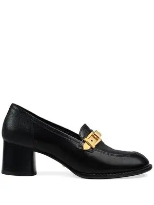 Gucci Chain-detail 55mm Block-heel Loafers