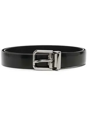 Dolce & Gabbana Buckled Leather Belt - Black