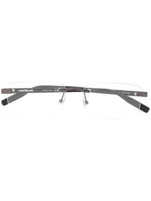 Montblanc Rimless Rectangular Frame Glasses