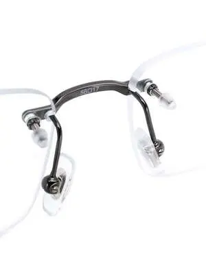 Montblanc Rimless Rectangular Frame Glasses