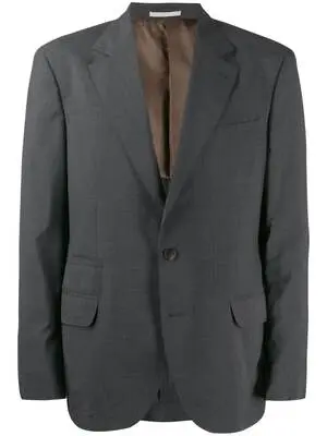 Brunello Cucinelli Micro-check Suit Jacket - Grey