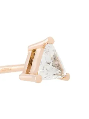 Delfina Delettrez 18kt Gold Dots Solitaire Diamond Stud Earring