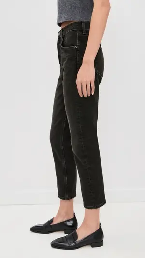 AGOLDE Riley High Rise Straight Crop Jeans