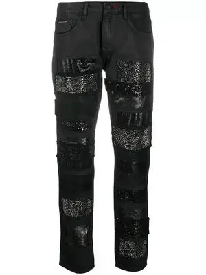Philipp Plein Customised Boyfriend Jeans