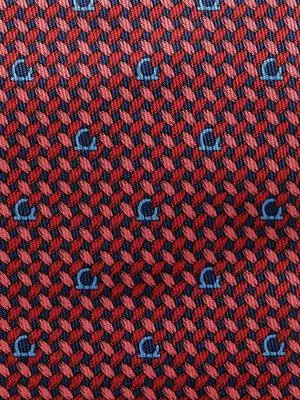 FERRAGAMO Gancini Motif Pointed-tip Neck Tie