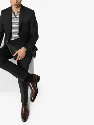 Santoni Classic Lace-up Oxford Shoes - Brown