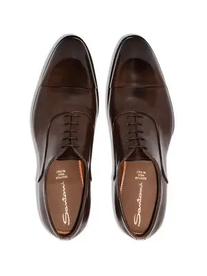 Santoni Classic Lace-up Oxford Shoes - Brown
