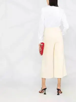 Moschino Embroidered Cropped Trousers