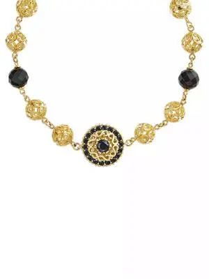 Dolce & Gabbana 18k Yellow Jade, And Sapphire Bracelet