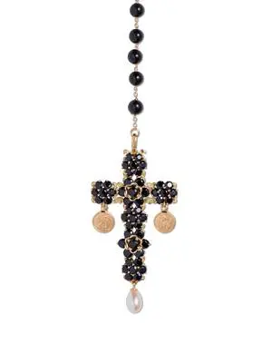 Dolce & Gabbana 18k Yellow Sicily Rosary Sapphire Necklace