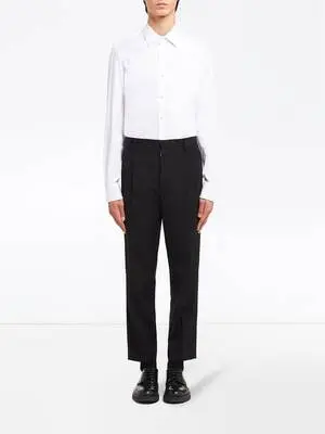 Prada Spread Collar Button-up Shirt