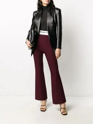 AMBUSH Knitted Logo Stripe Flared Trousers
