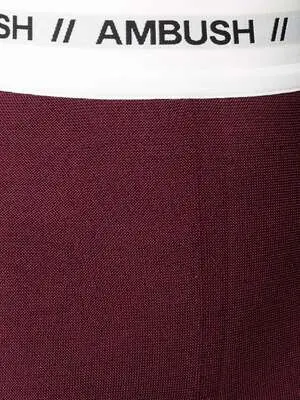AMBUSH Knitted Logo Stripe Flared Trousers