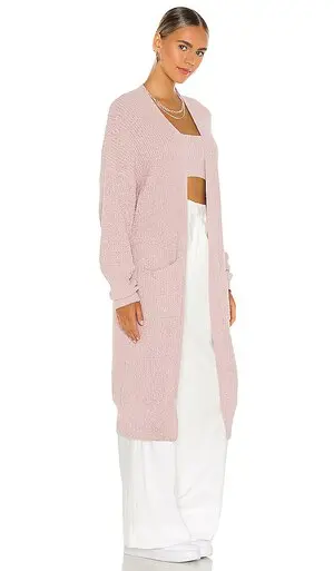 SNDYS. Nettie Knit Cardigan In Pink