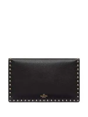 Valentino Garavani Rockstud Envelope Clutch - Black