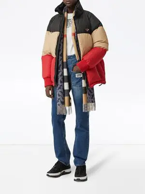 Burberry Reversible Cashmere Check Scarf