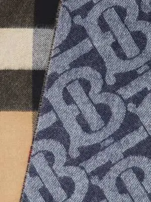 Burberry Reversible Cashmere Check Scarf