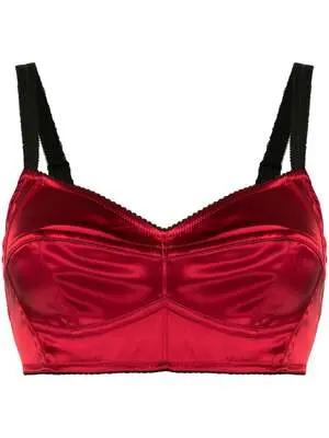 Dolce & Gabbana Satin Bustier Top