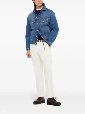 Brunello Cucinelli Ribbed Cashmere Jumper - Blue