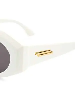 Bottega Veneta Bv1031s Oval-frame Sunglasses