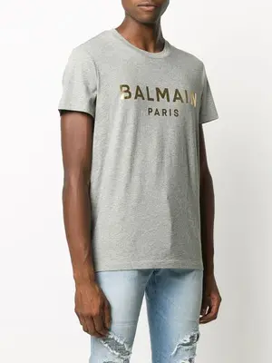 Balmain Foil Logo T-shirt