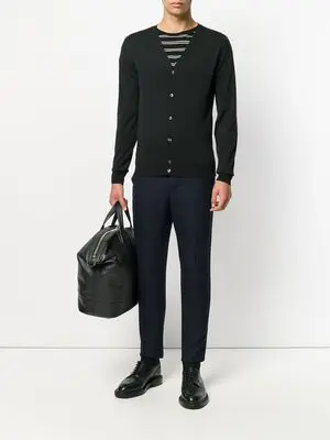 John Smedley Merino Wool Cardigan - Black