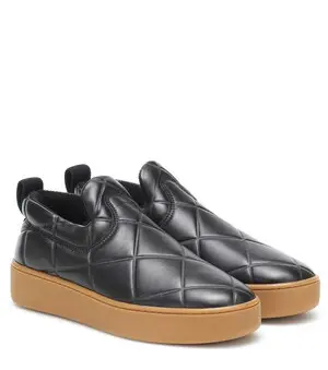 Bottega Veneta Slip On Leather Sneakers