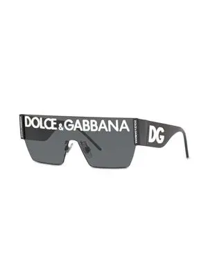 Dolce & Gabbana Chunky Logo Sunglasses - Black