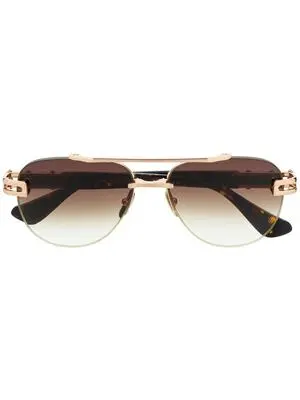 Dita Grand-evo Two Pilot-frame Sunglasses - Brown