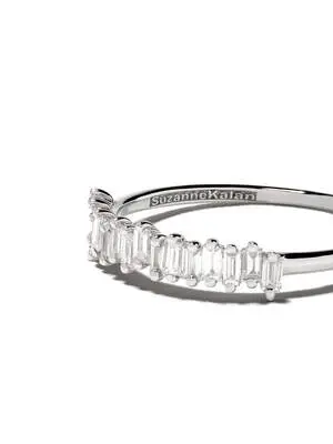 SUZANNE KALAN Fireworks 18kt Diamond Stacker Ring - Silver