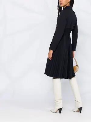 Sandro Belted Trench Coat - Blue