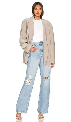 DR. DENIM Echo Wide Leg Jeans - Empress Light Blue Ripped