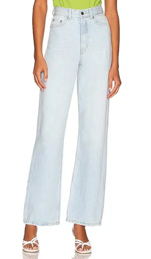 DR. DENIM Echo Wide Leg Jeans Superlight Blue Jay