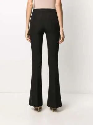 BLANCA VITA Fitted Flare Trousers - Black